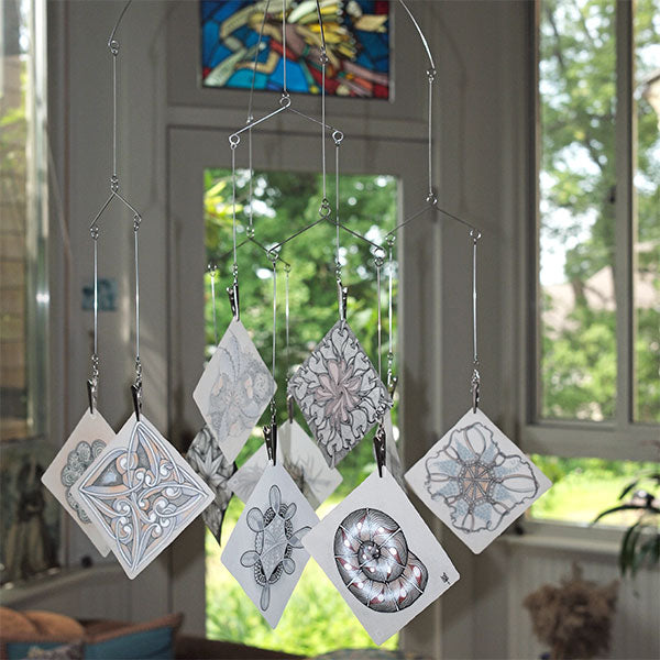 Copper Tile Mobile – Zentangle