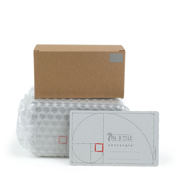 Zentangle Blank Gray Phi Tiles