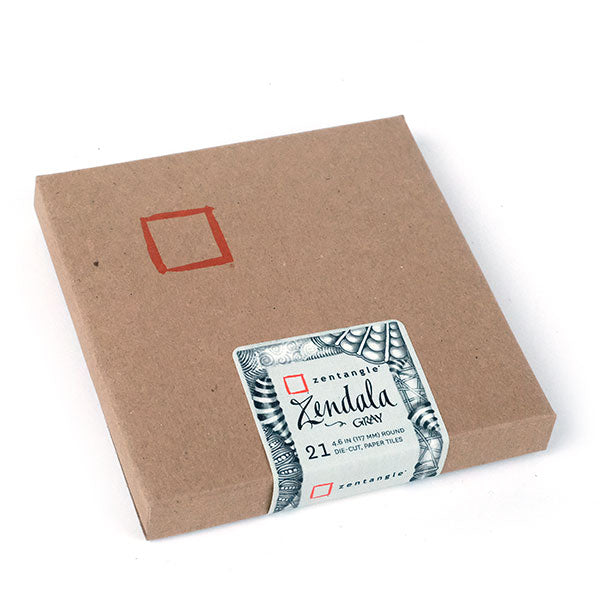 Zentangle Blank Gray Zendala® Tiles