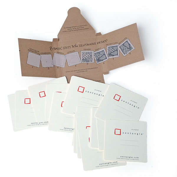 Square White Paper Tiles - 21 – Zentangle